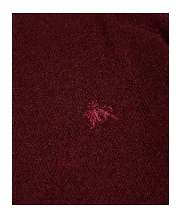 BARACUTA Embroidered Crew Neck Sweater