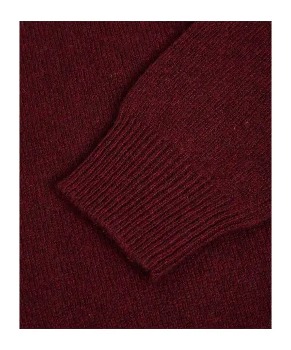 BARACUTA Embroidered Crew Neck Sweater