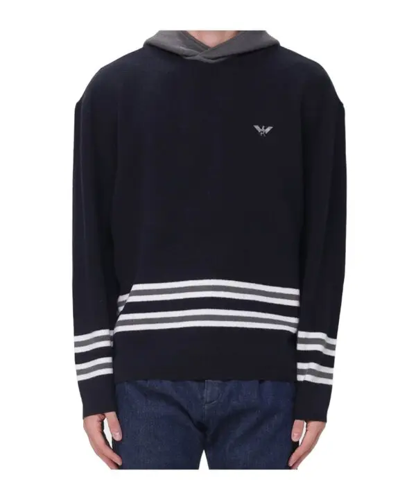 Emporio Armani Striped Crew Neck Sweater
