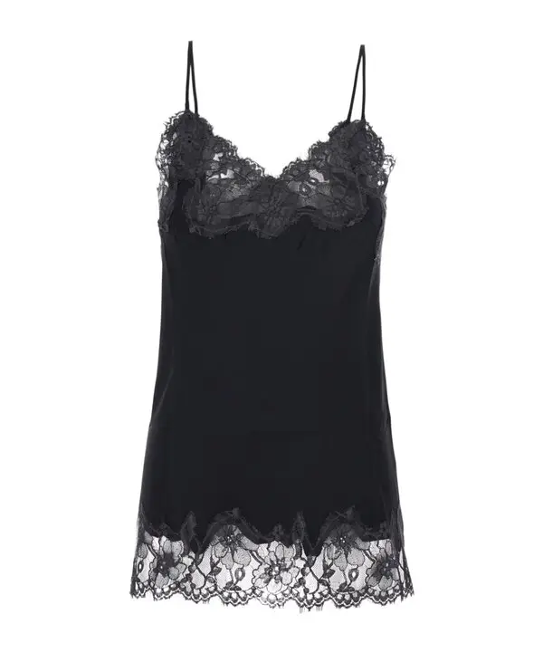 Gold Hawk V-neck Lace Trimmed Camisole