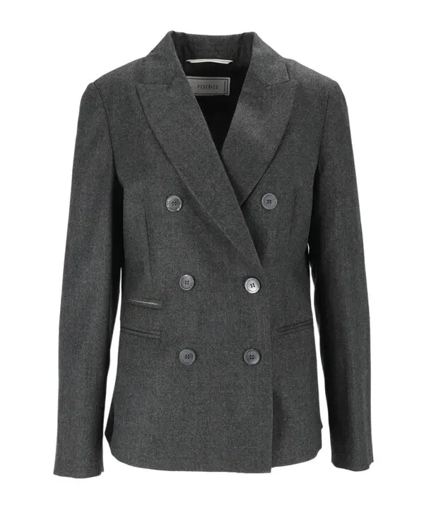 Peserico Glitter Double-breasted Blazer
