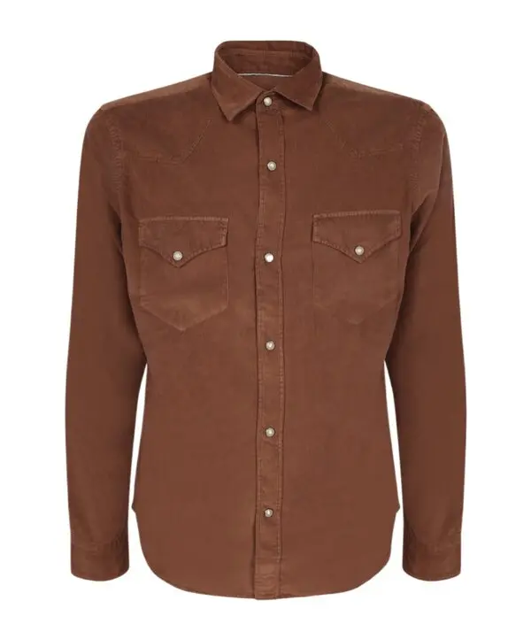 Canali Corduroy Western Shirt