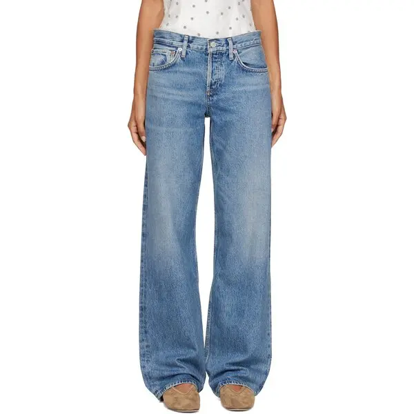 AGOLDE Non-stretch Straight-leg Jeans - Blue