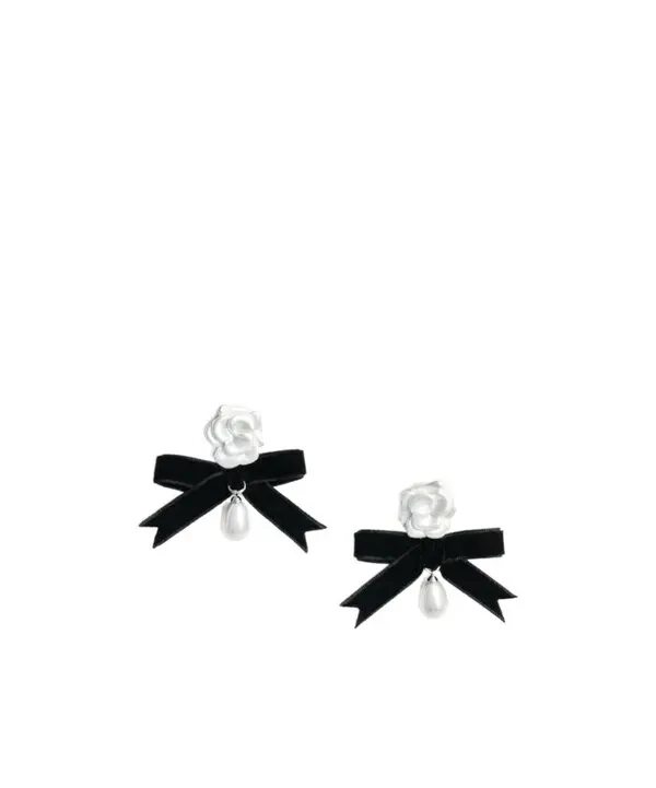 SELF-PORTRAIT Pearl Bow Earring
