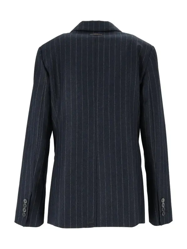 Peserico Single-breasted Striped Blazer