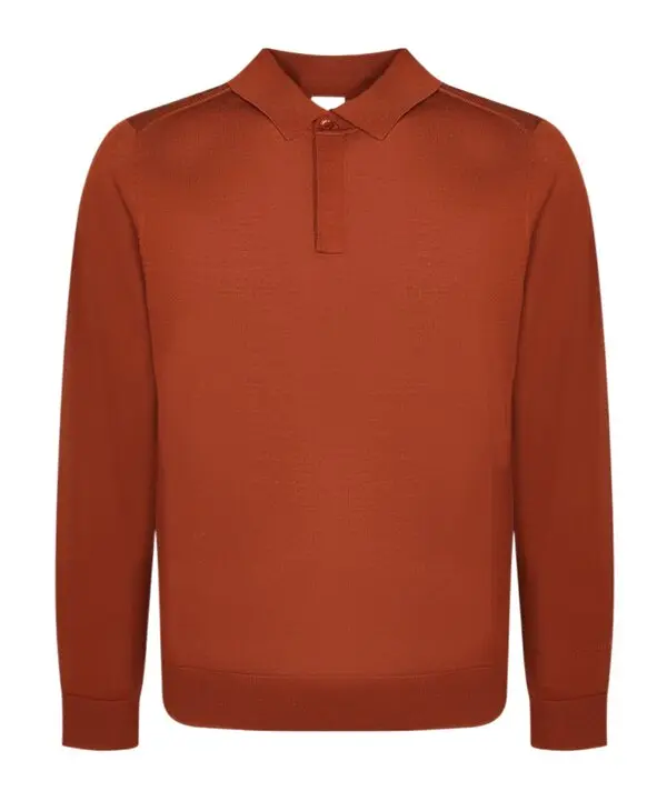 Paul Smith Long-sleeve Polo Shirt - Orange