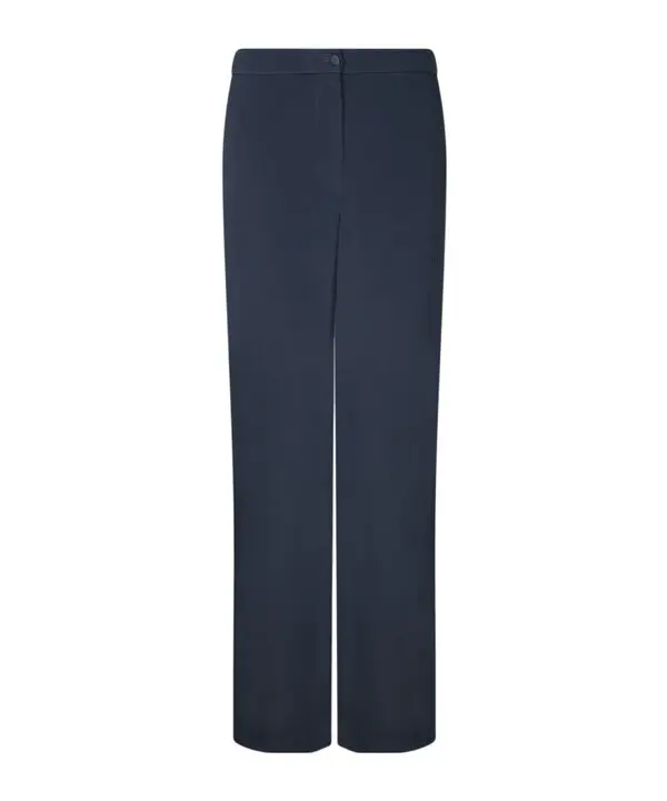Emporio Armani Ribbed-knit Trousers - Blue
