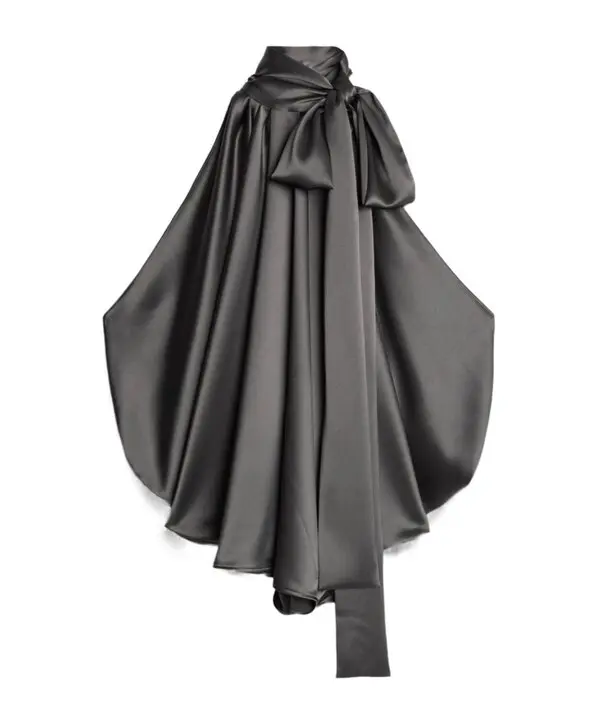 7 For All Mankind Satin Petal Mini Dress