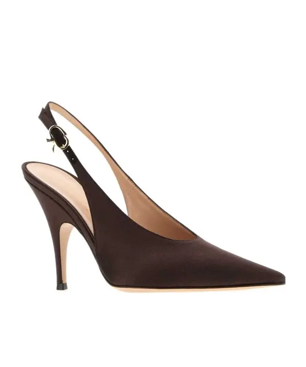 GIANVITO ROSSI Sofia Slingback Stiletto Pumps - Brown