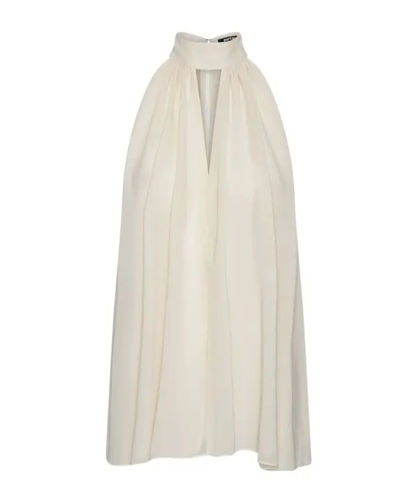 ROTATE BY BIRGER CHRISTENSEN Pleated Halterneck Top