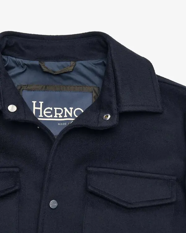 Herno Button-front Chest Pocket Jacket