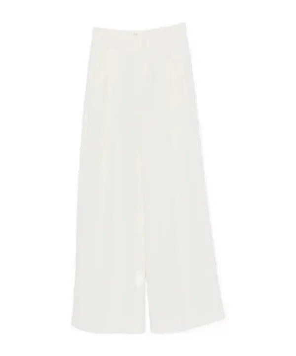 TWINSET Wide-leg Tailored Trousers - White