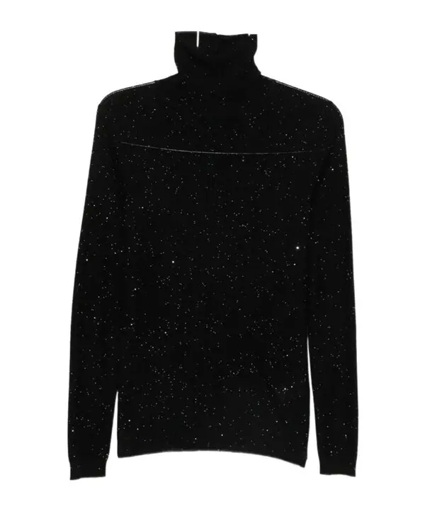 Fabiana Filippi Sequined Wool Turtleneck Sweater