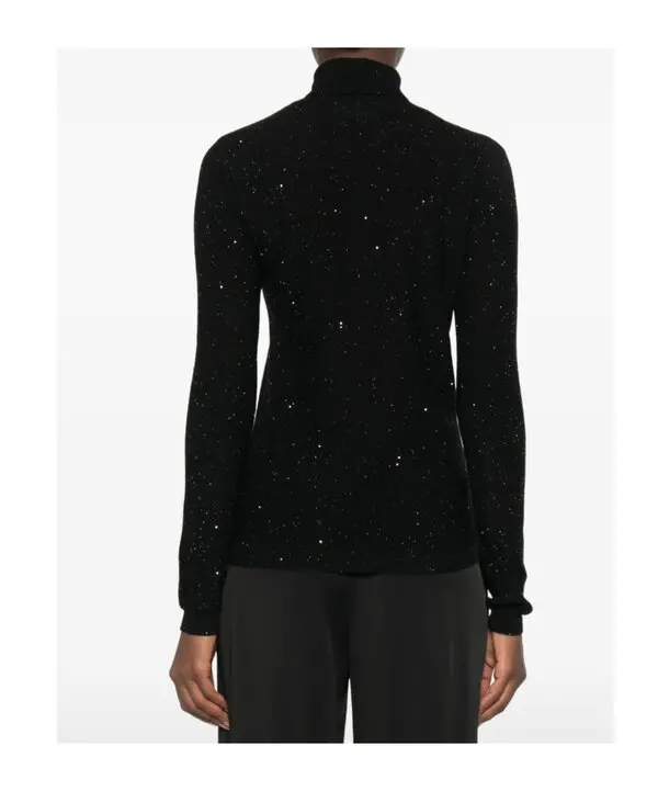 Fabiana Filippi Sequined Wool Turtleneck Sweater