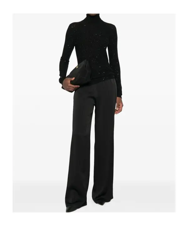 Fabiana Filippi Sequined Wool Turtleneck Sweater