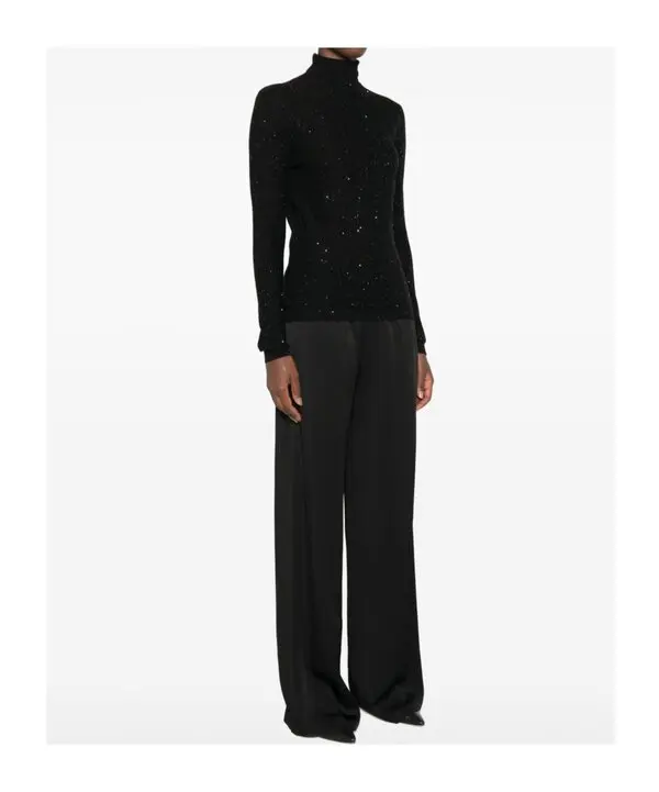 Fabiana Filippi Sequined Wool Turtleneck Sweater