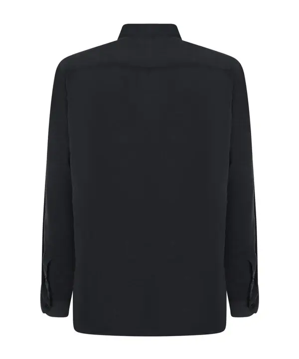 Giorgio Armani Mandarin-collar Long-sleeve Shirt