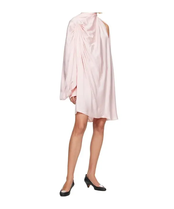 KIKO KOSTADINOV Asymmetrical Draped Dress With Pleats And Open Back