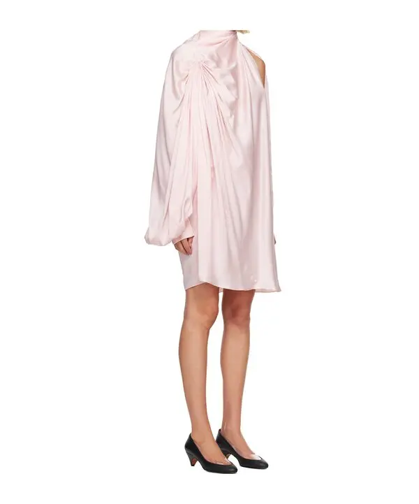 KIKO KOSTADINOV Asymmetrical Draped Dress With Pleats And Open Back