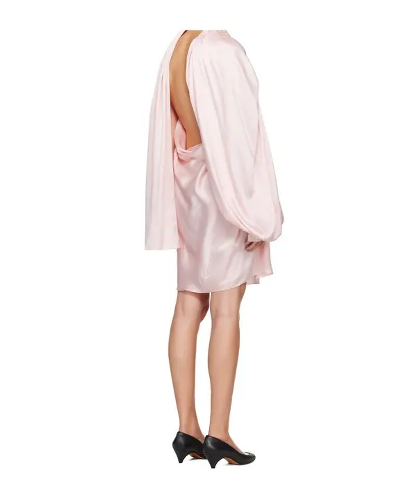 KIKO KOSTADINOV Asymmetrical Draped Dress With Pleats And Open Back