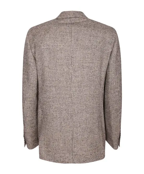 LARDINI Houndstooth Single-breasted Blazer
