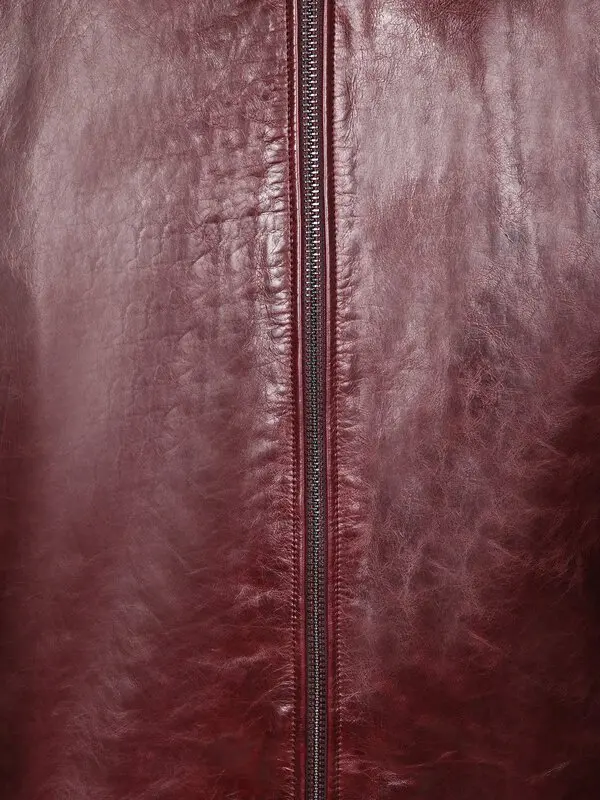 Emporio Armani Long Sleeve Leather Jacket