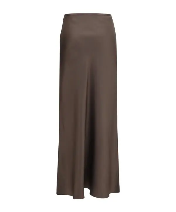 Loulou De Saison Silk-twill A-line Maxi Skirt