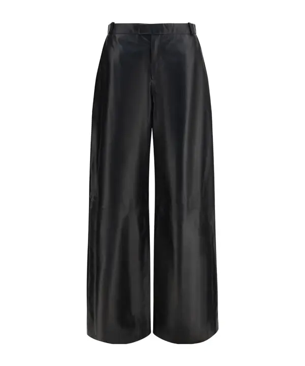 ARMA Wide-leg Leather Trousers