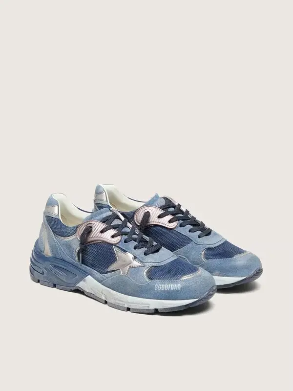 GOLDEN GOOSE Dad-star Low-top Sneakers - Denim Blue