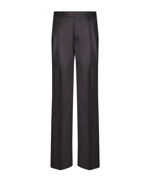 LARDINI High-waisted Trousers With Belt Loops