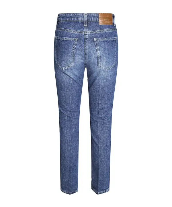 Elisabetta Franchi Tapered-leg Slim Fit Jeans