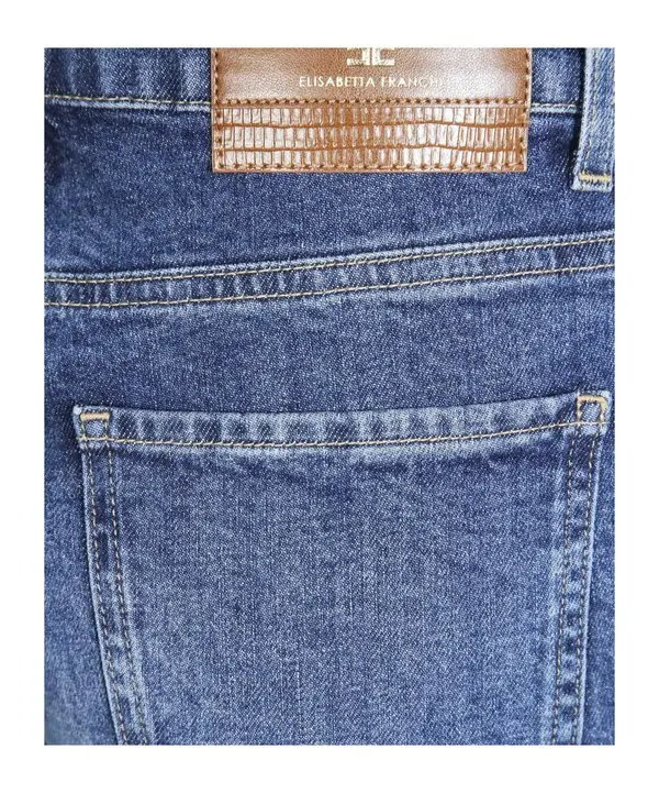 Elisabetta Franchi Tapered-leg Slim Fit Jeans