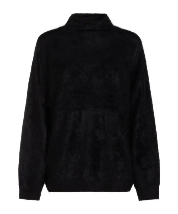 THOM KROM Fuzzy High-neck Jumper