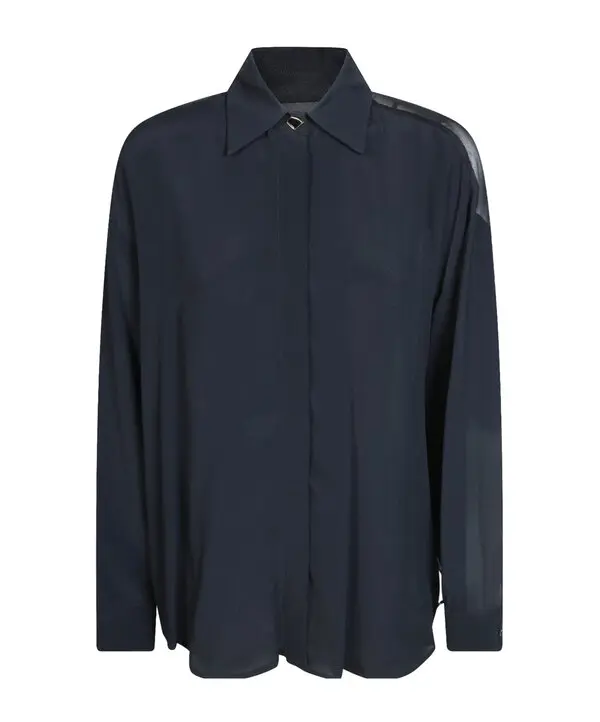 DONDUP Blended Crepe Shirt - Black