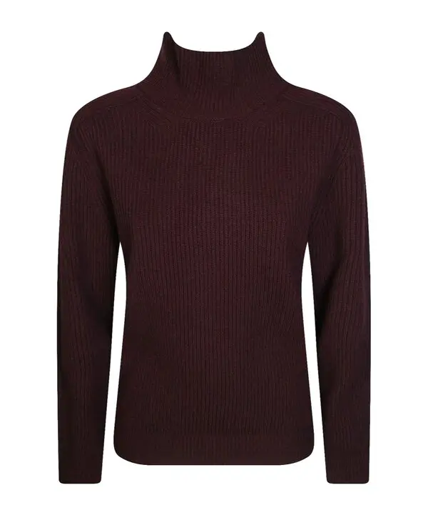 DONDUP Embellished-button Ribbed-knit Sweater