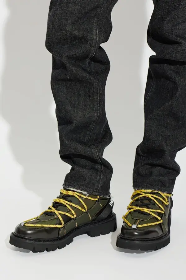 Dsquared2 Lace-up Ankle Boots - Green