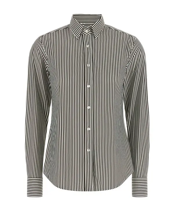 XACUS Striped Button-front Shirt