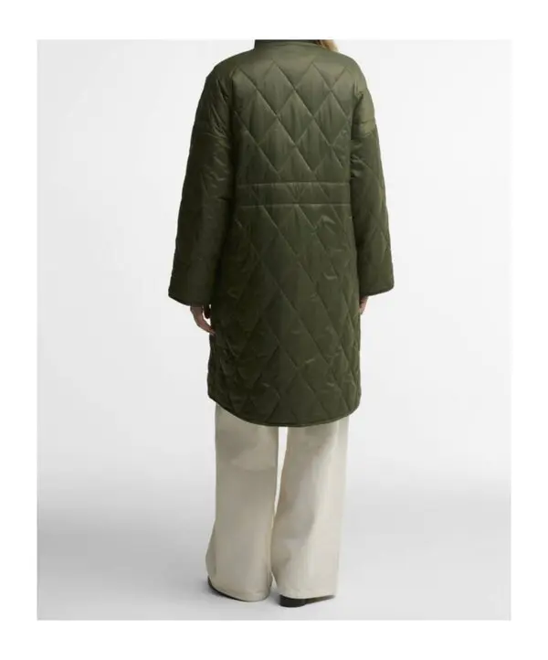 Barbour Dunswell Quilted Jacket With Corduroy Trim