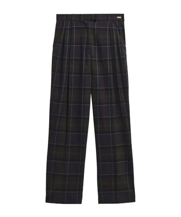 Barbour Delilah Plaid Straight-leg Trousers