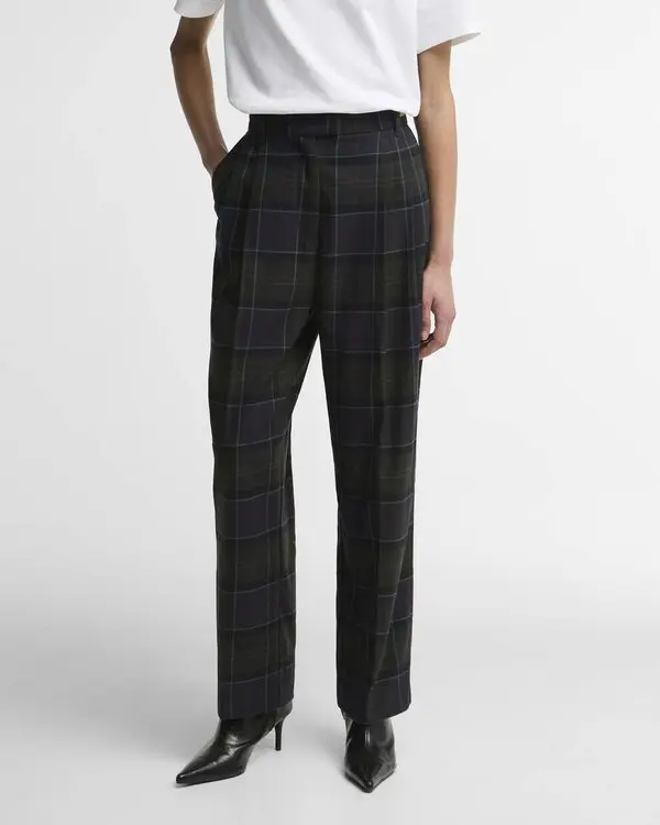 Barbour Delilah Plaid Straight-leg Trousers