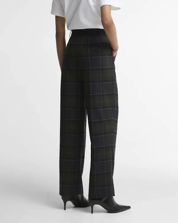 Barbour Delilah Plaid Straight-leg Trousers