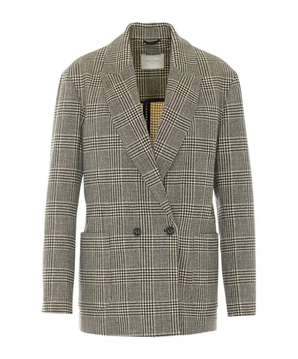 CIRCOLO 1901 Checked Double Breasted Blazer