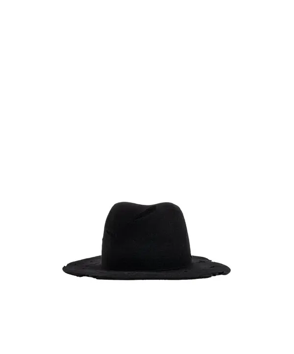 Yohji Yamamoto Felted Hat - Black