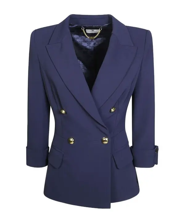 Elisabetta Franchi Double Breasted Tailored Blazer