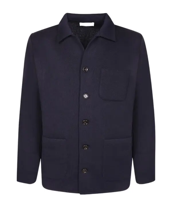 LARDINI Long Sleeved Jacket With Classic Collar