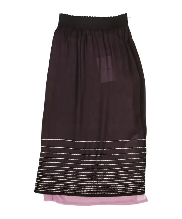 Attico Pinstriped Hem Skirt