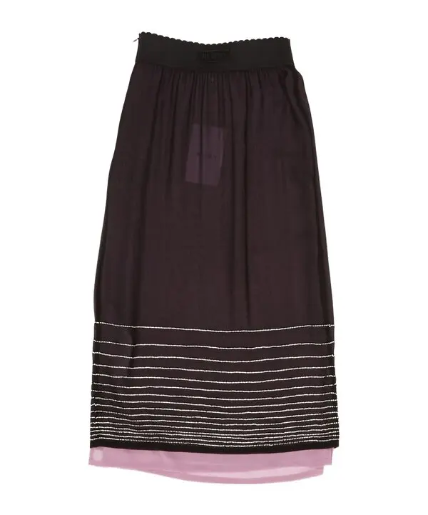 Attico Pinstriped Hem Skirt