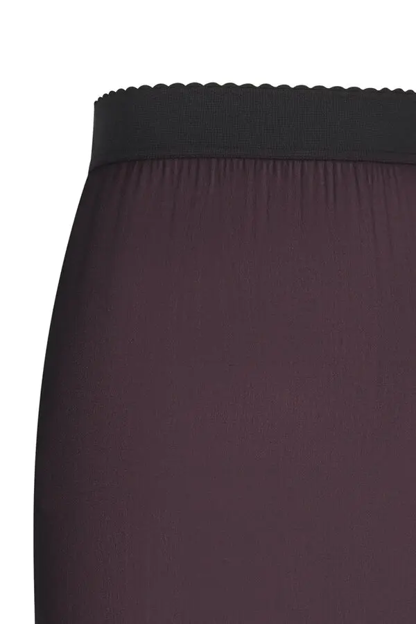 Attico Pinstriped Hem Midi Skirt