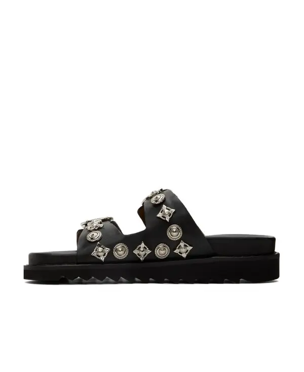 Toga Double Buckle Flat Sandals