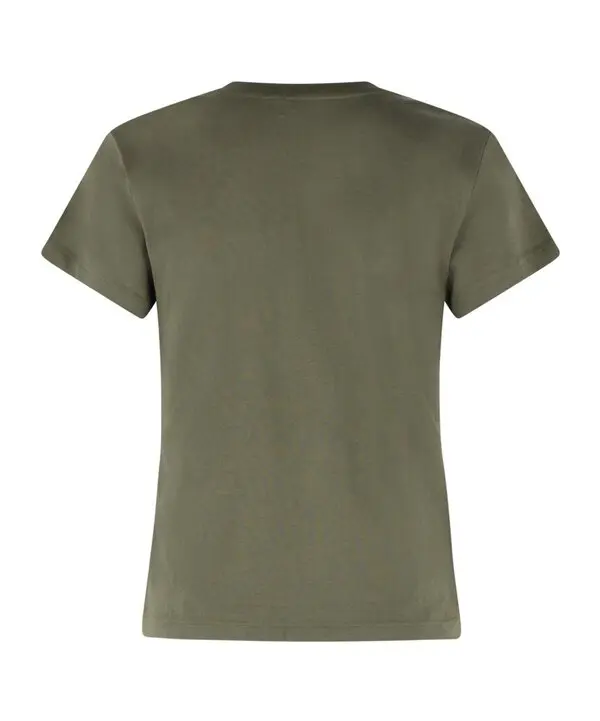 Polo Ralph Lauren Crewneck T-shirt With Embroidered Pony Logo - Green